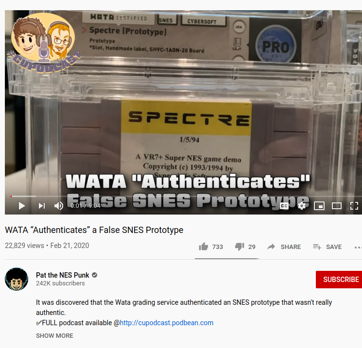 Wata & VGA Grading Fails - Page 2 - Sealed & Graded Collecting - Video ...