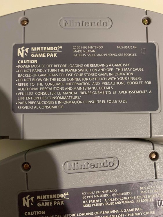 N64 back label authentic - Goldeneye N64 NTSC - Collector's Questions ...