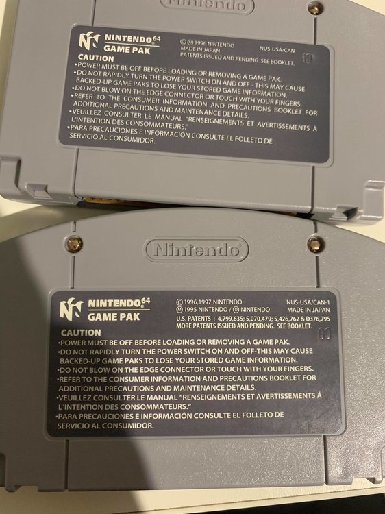 N64 back label authentic - Goldeneye N64 NTSC - Collector's Questions ...