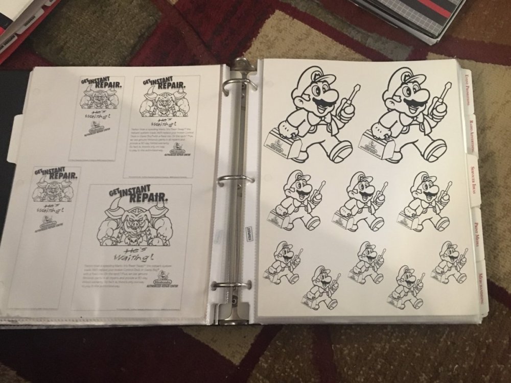 Finally finished my Nintendo Service Center binder set! - Show Off ...