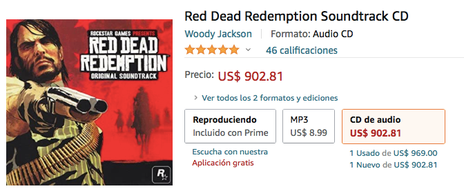 Red Dead Redemption Original Soundtrack CD - Price Check - Video Game Sage