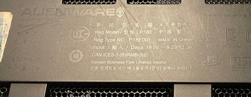 Help! Alienware 17 Laptop GPU upgrade - Everything Else - Video Game Sage