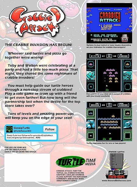 Crabbie Attack - Homebrew - Video Game Sage