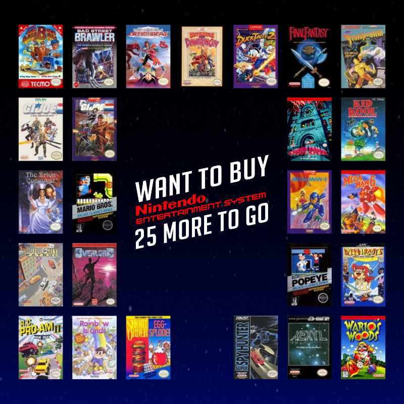 FINAL 25 NES CIBS NEEDED - Buying - Video Game Sage