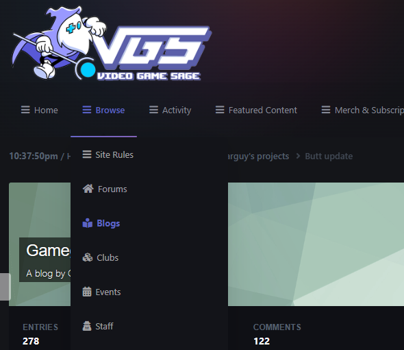 Butt update - Gamegearguy's projects - Video Game Sage