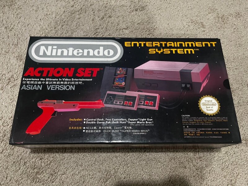 NOS Asian Version NES Action Set - Price Check - Video Game Sage